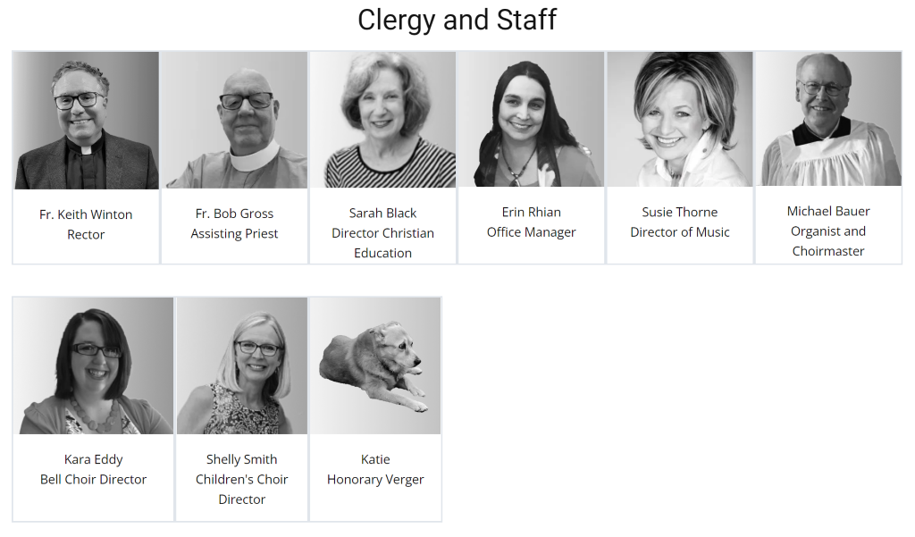 Clergy Staff and Vestry - St. Andrews Episcopal Church Omaha