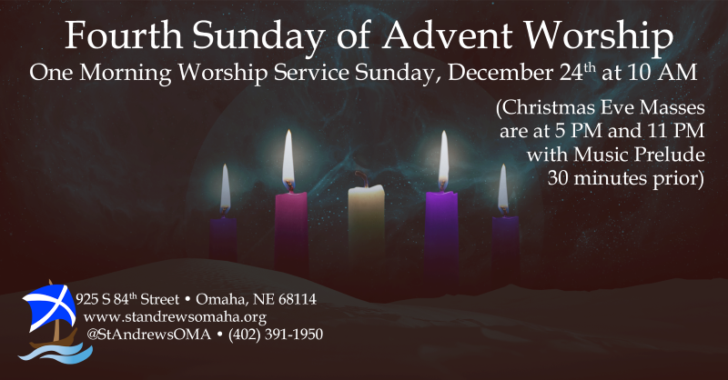 Fourth Sunday of Advent Morning Worship - St. Andrews Episcopal Church ...